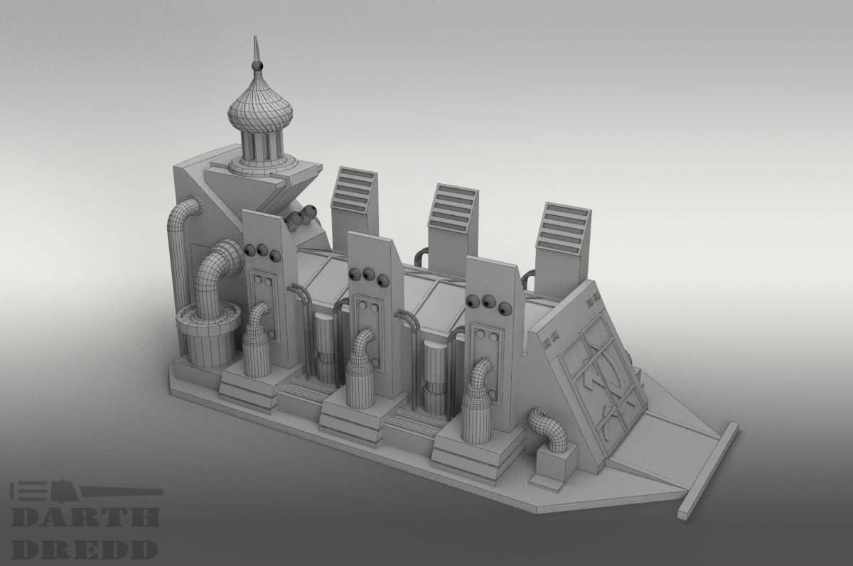 Red Alert 2 Soviet War Factory 3D model | CGTrader