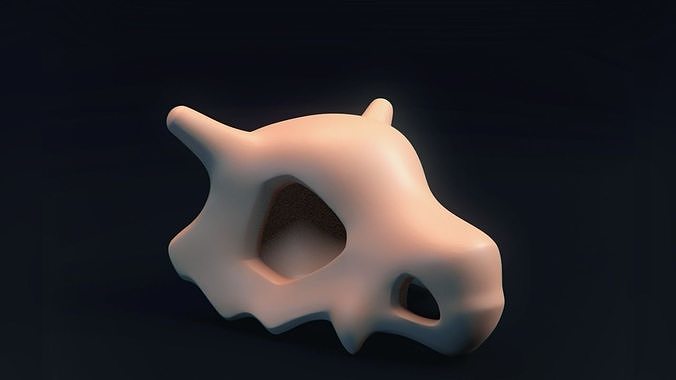 Cubone Skull - 3d printable model free 3D model | CGTrader