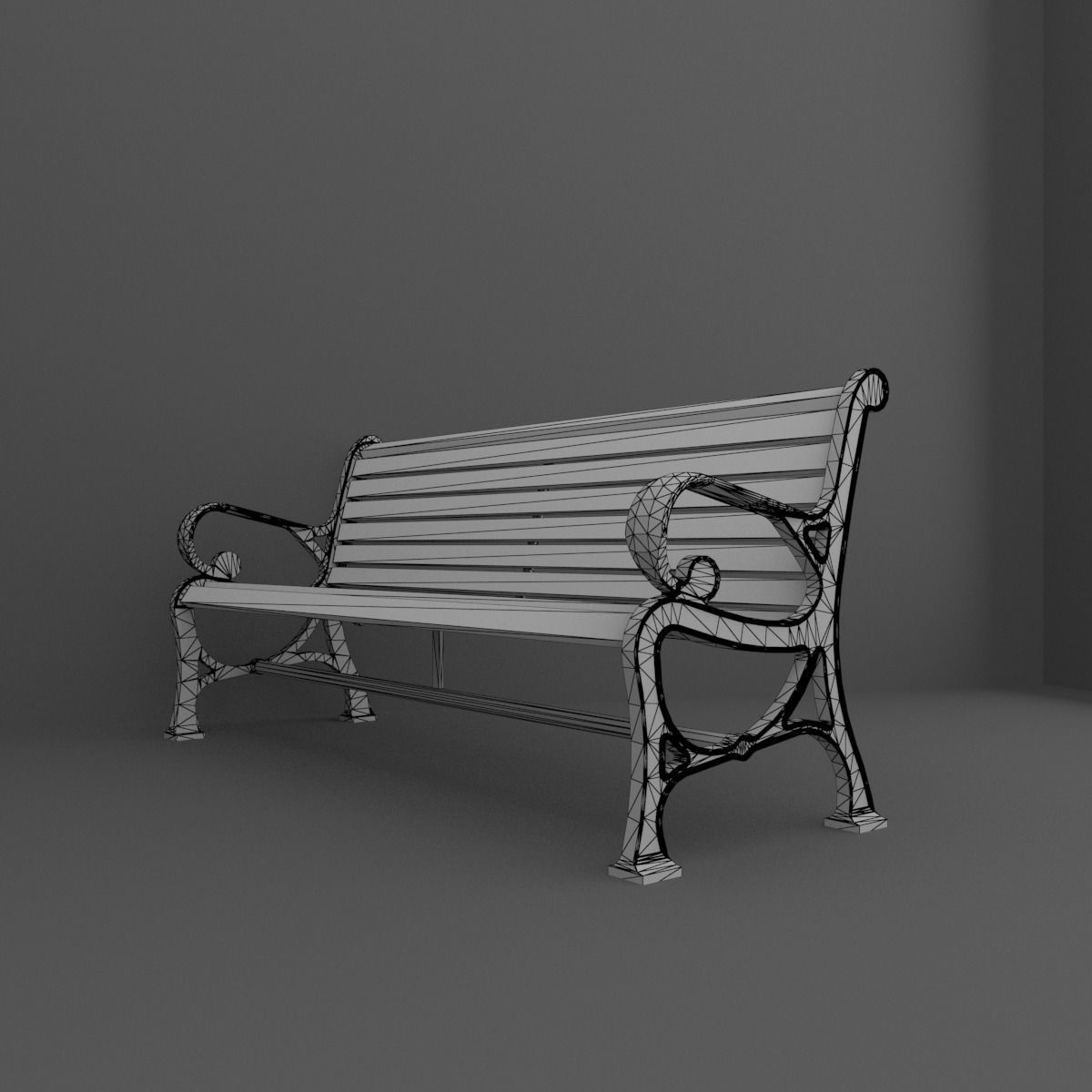 Bench free 3D model | CGTrader