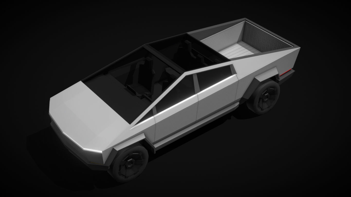 Tesla CyberTruck 3D model animated | CGTrader