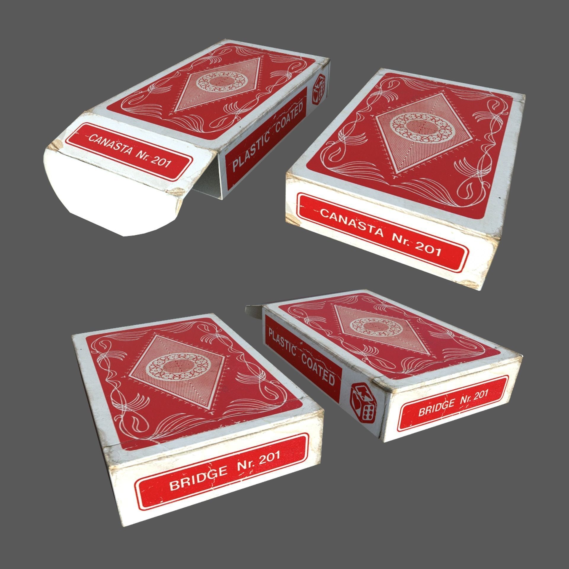 3D model 3D Classic Playing Cards VR / AR / low-poly | CGTrader