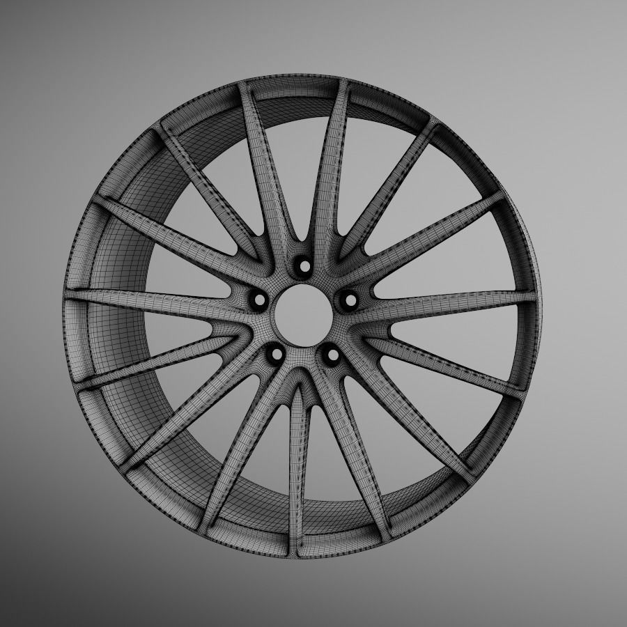 Car Wheel Rim 19 Inch 3D model | CGTrader