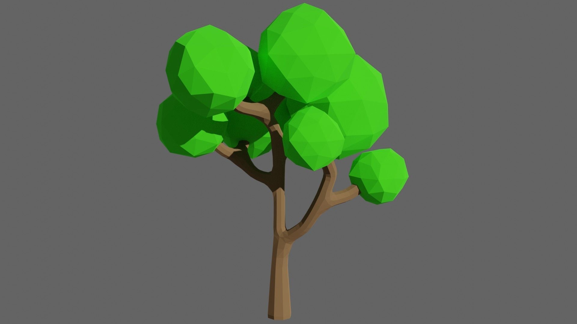 3D model Low Poly Trees Set 1 VR / AR / low-poly | CGTrader