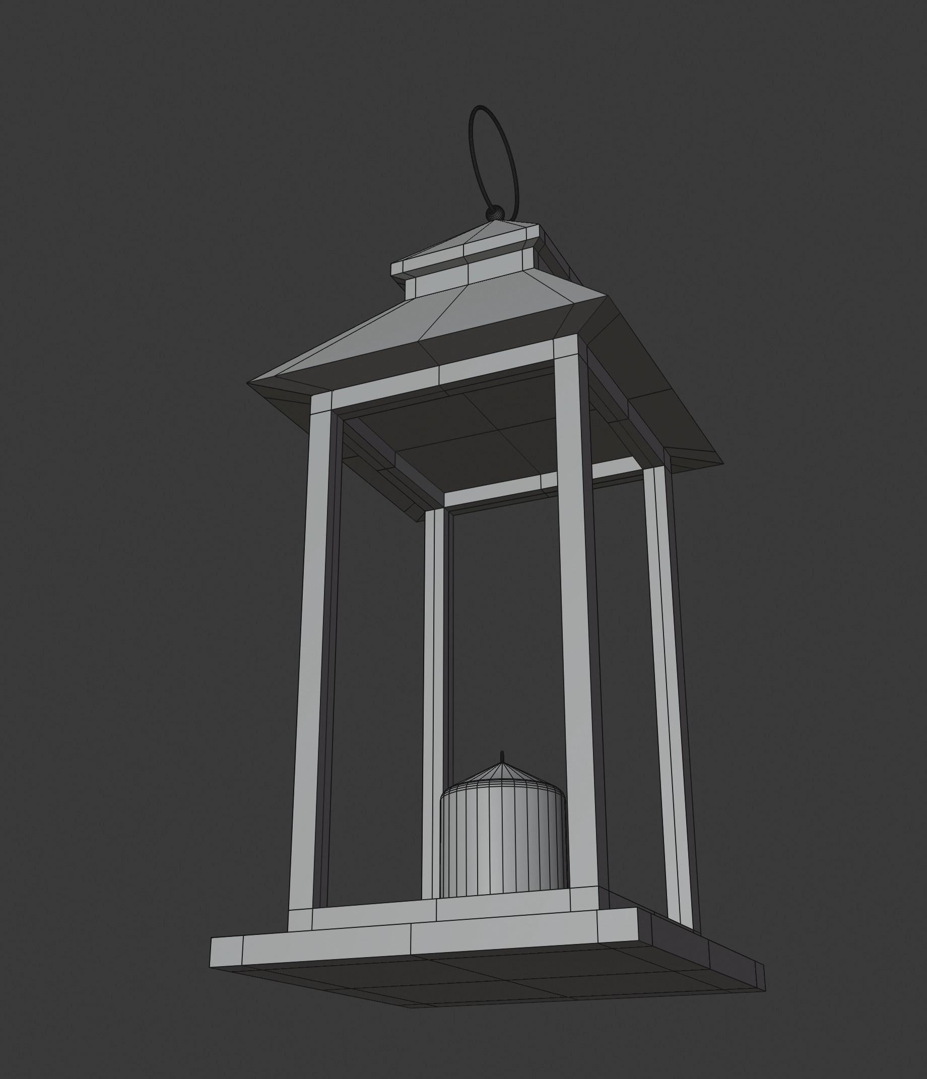 3D model Outdoor Lantern LOW POLY VR / AR / low-poly | CGTrader
