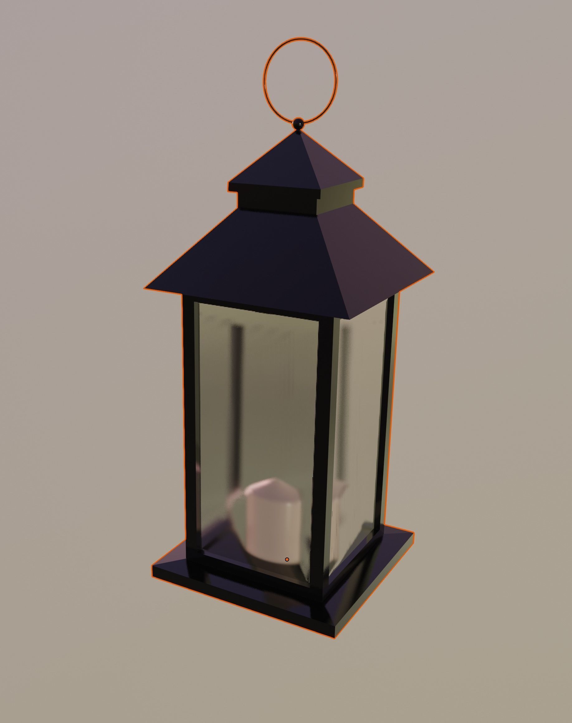 3D model Outdoor Lantern LOW POLY VR / AR / low-poly | CGTrader