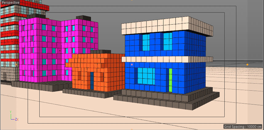 Voxel Buildings 3D model | CGTrader