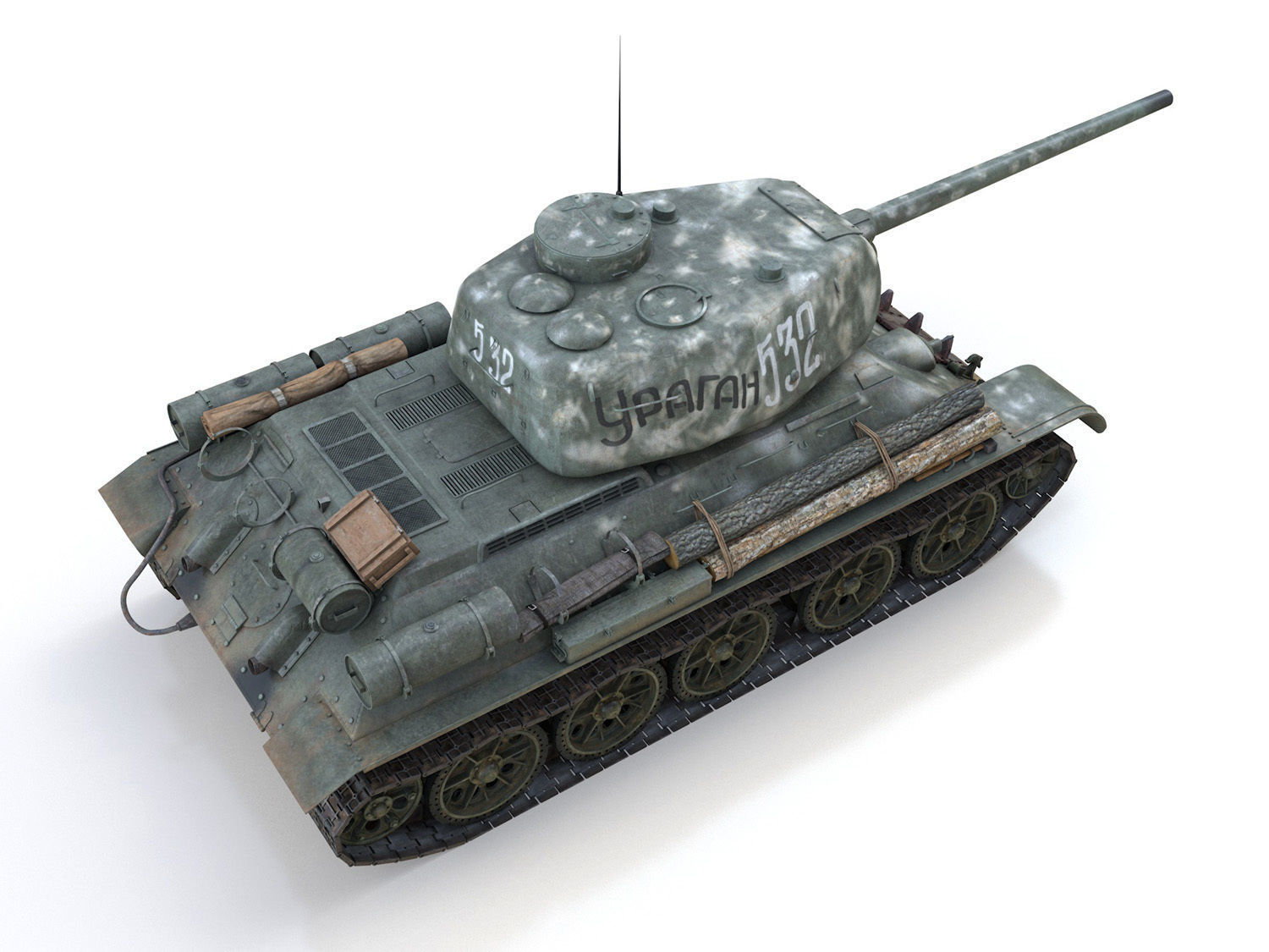 T-34 85 - Soviet medium tank - 532 3D model | CGTrader