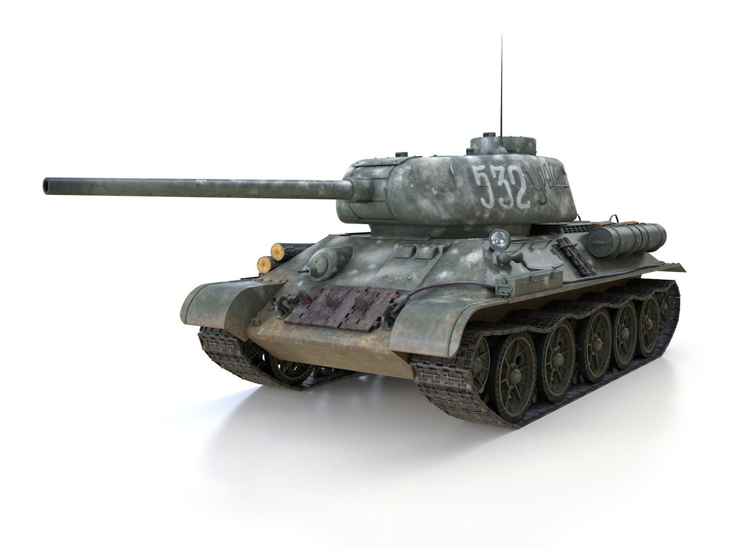 T-34 85 - Soviet medium tank - 532 3D model | CGTrader