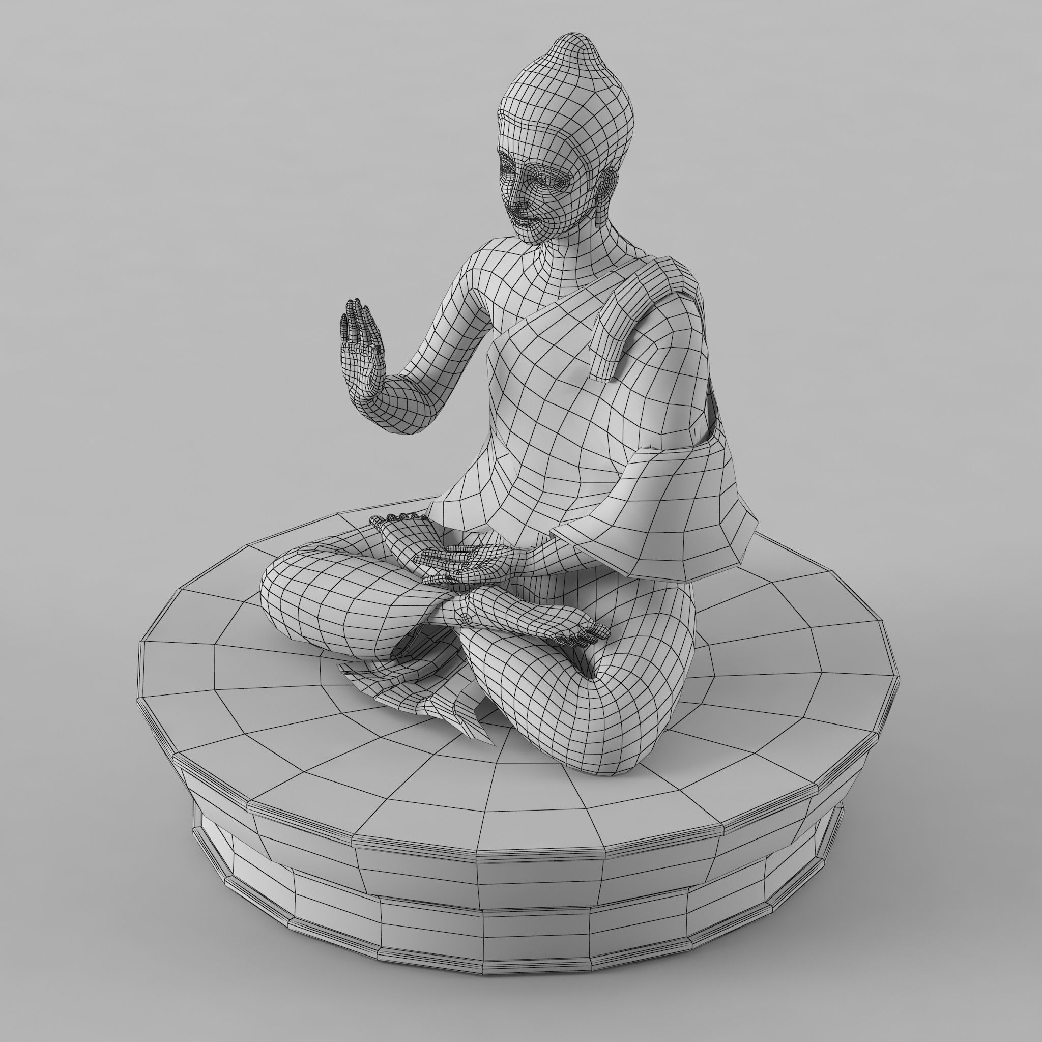 3D model Lord Buddha 3D Model VR / AR / low-poly | CGTrader