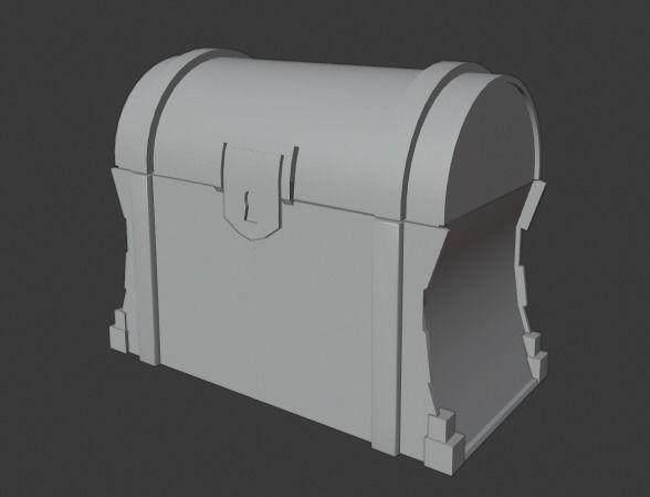 3D model RPG chest for games VR / AR / low-poly | CGTrader