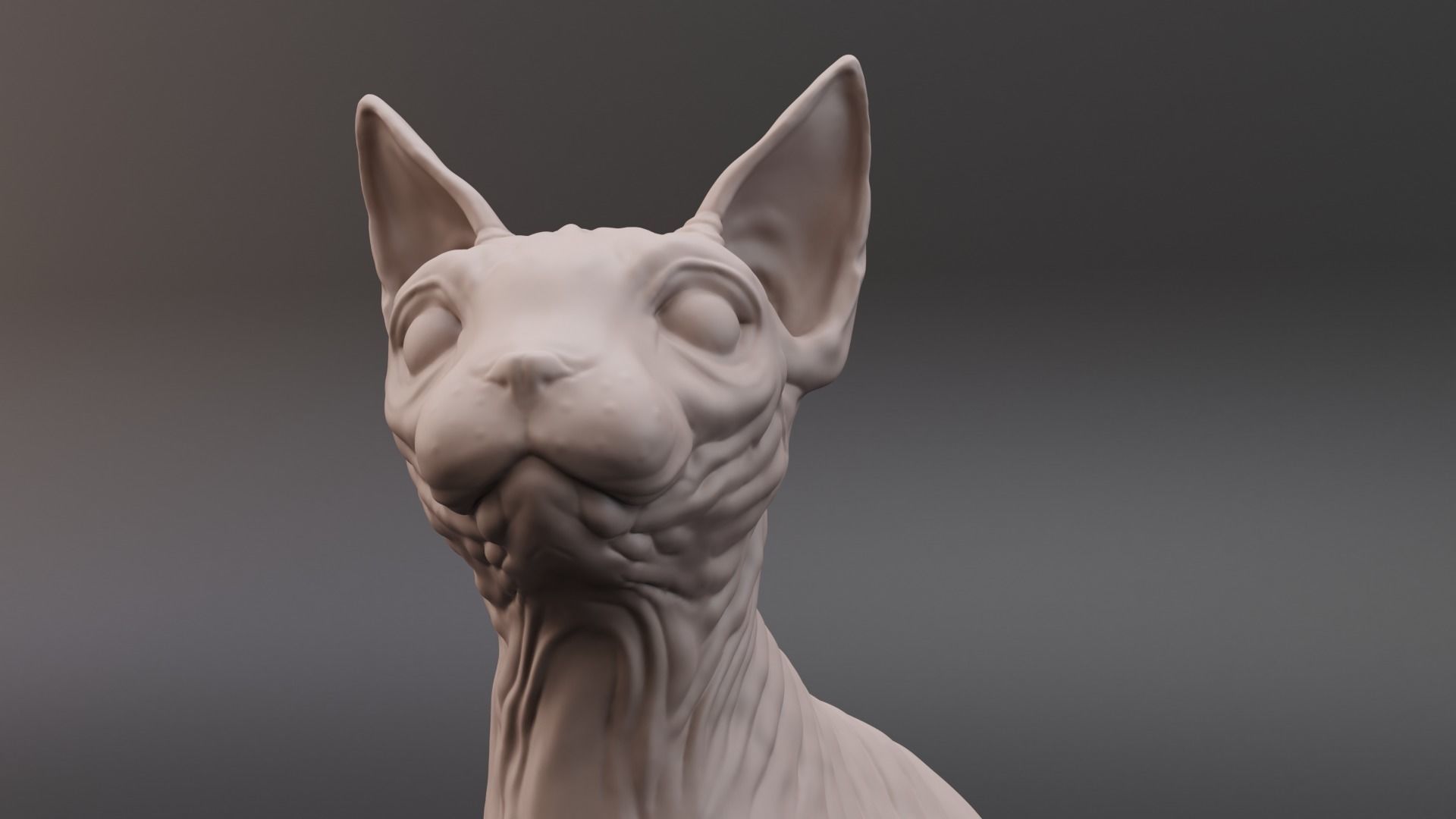 Sphynx cat 3D model 3D printable | CGTrader