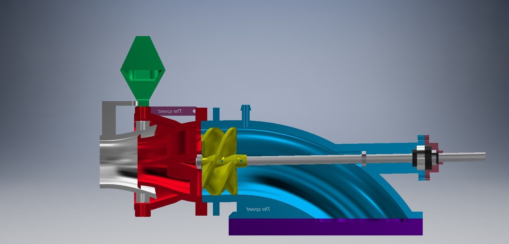 WATER JET PROPULSION 60MM 3D model 3D printable animated | CGTrader