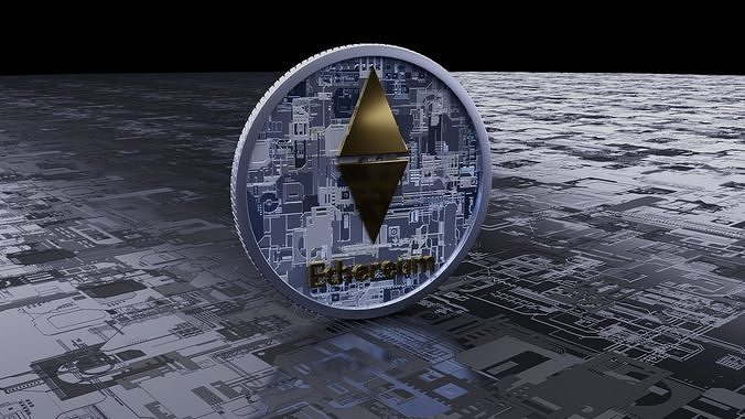 Ethereum 3d Coin model 3D model animated | CGTrader