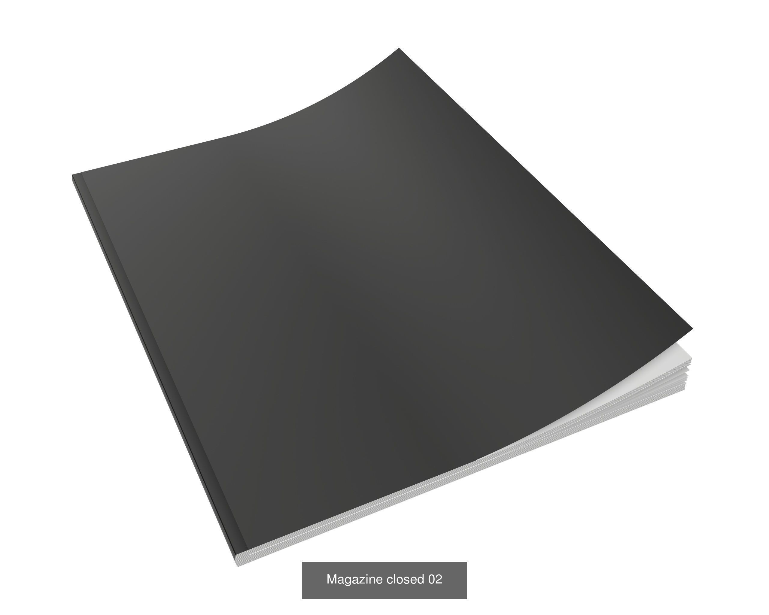 album notebook magazine book hardcover blank pack 3D Model Collection ...