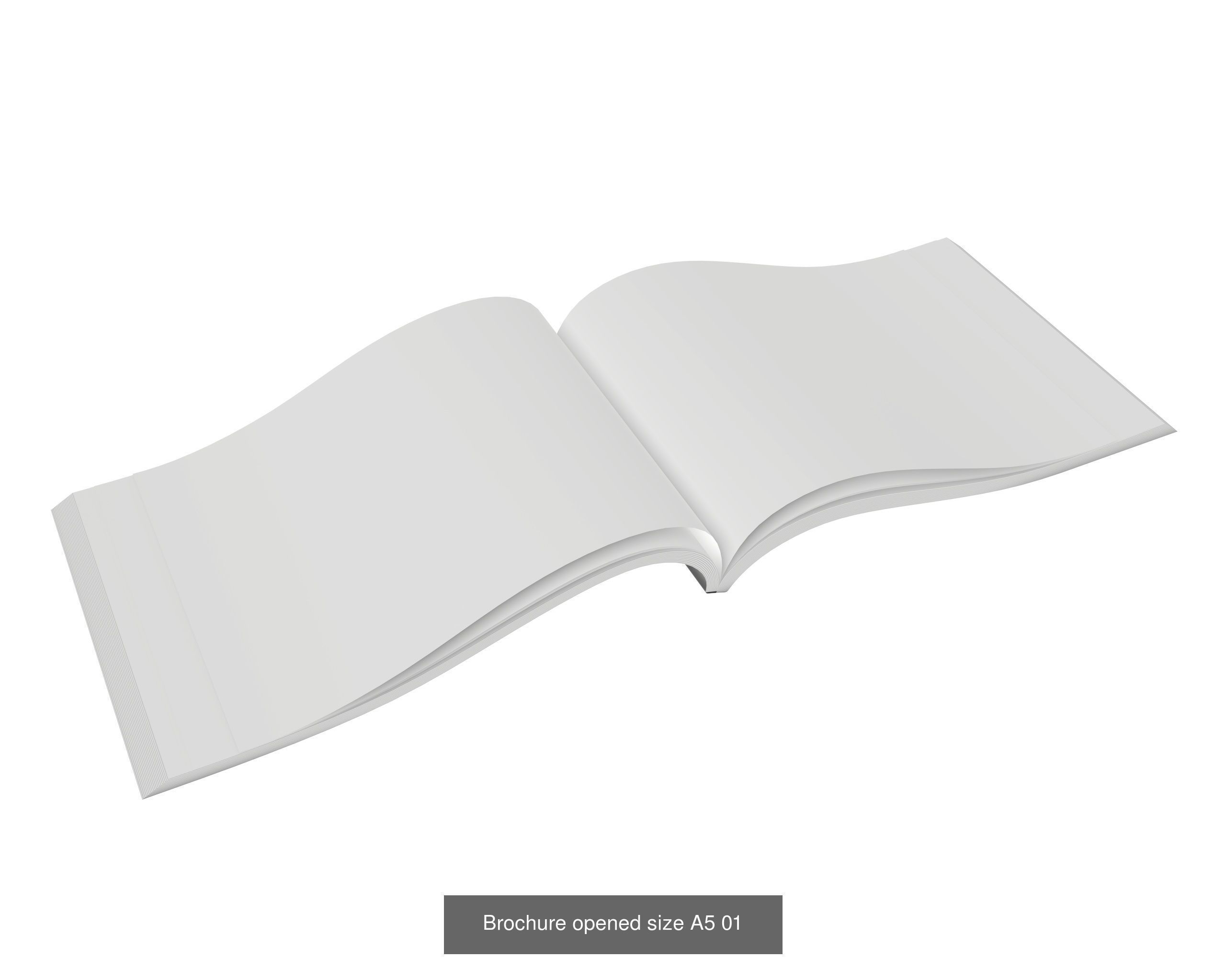 album notebook magazine book hardcover blank pack 3D Model Collection ...