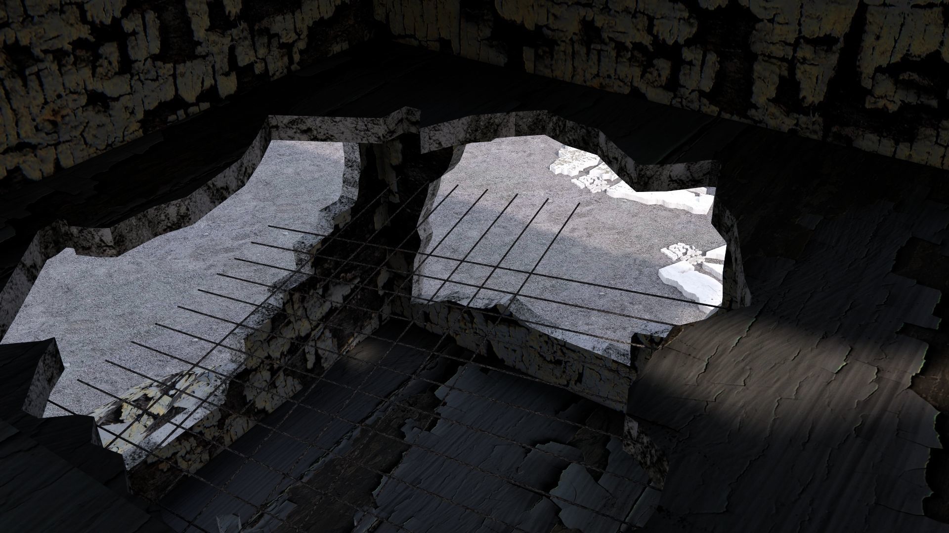 DAMAGED BUILDINGS 3D model | CGTrader