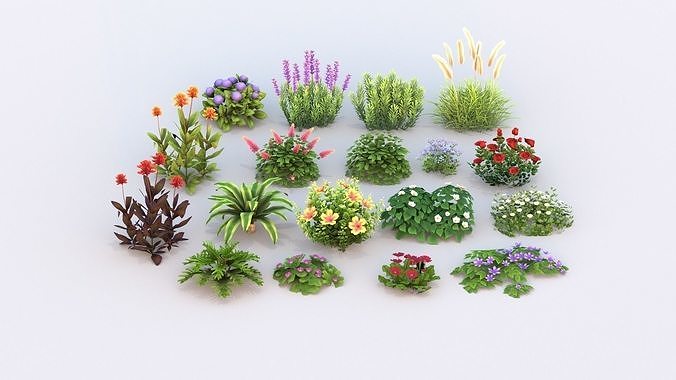 Flower Low Poly Collection | CGTrader
