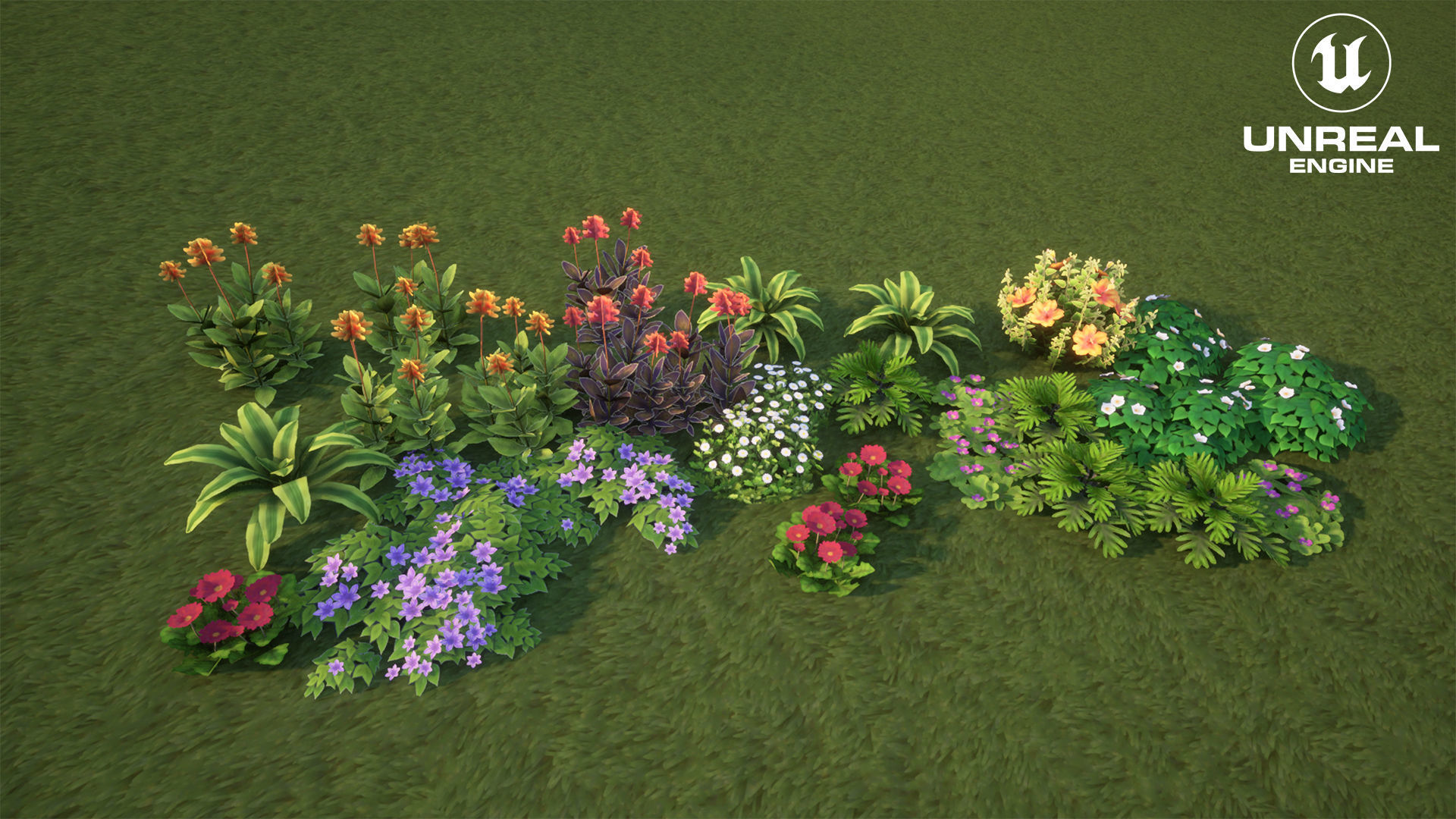 Flower Low Poly Collection plants and flowers VR / AR / low-poly | CGTrader