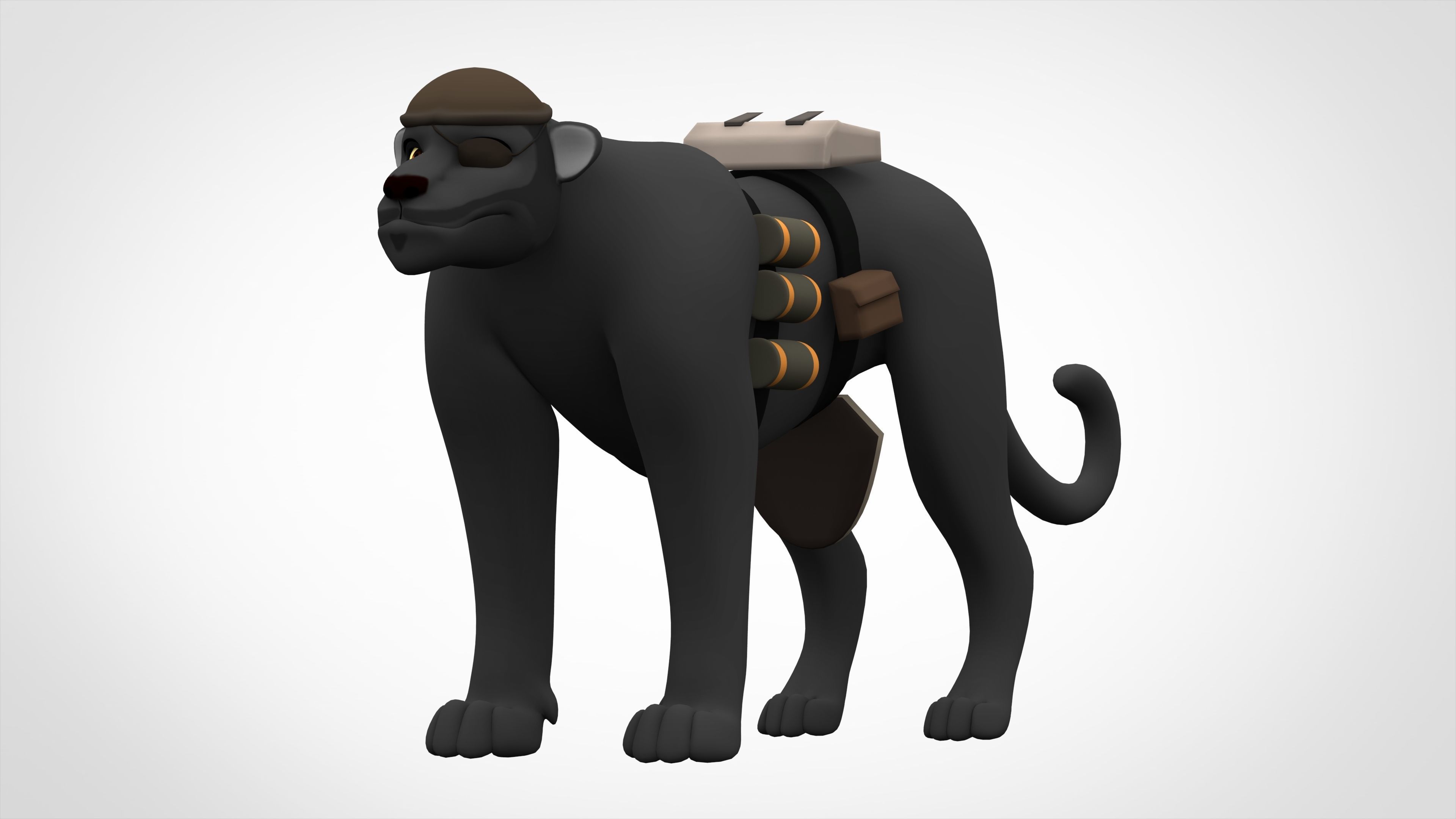 3D model TF2 Demoman Panther VR / AR / low-poly | CGTrader