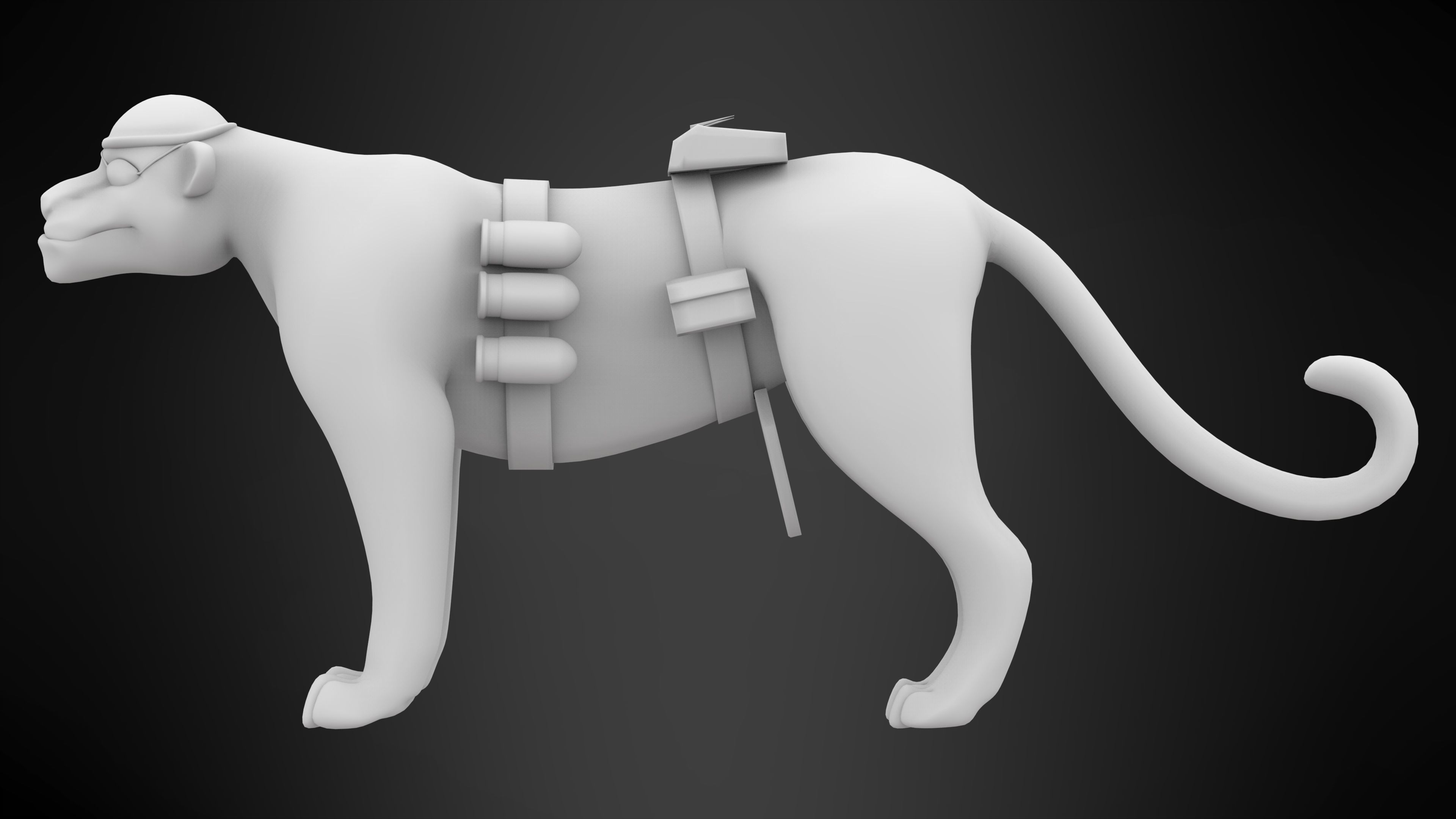 3D model TF2 Demoman Panther VR / AR / low-poly | CGTrader