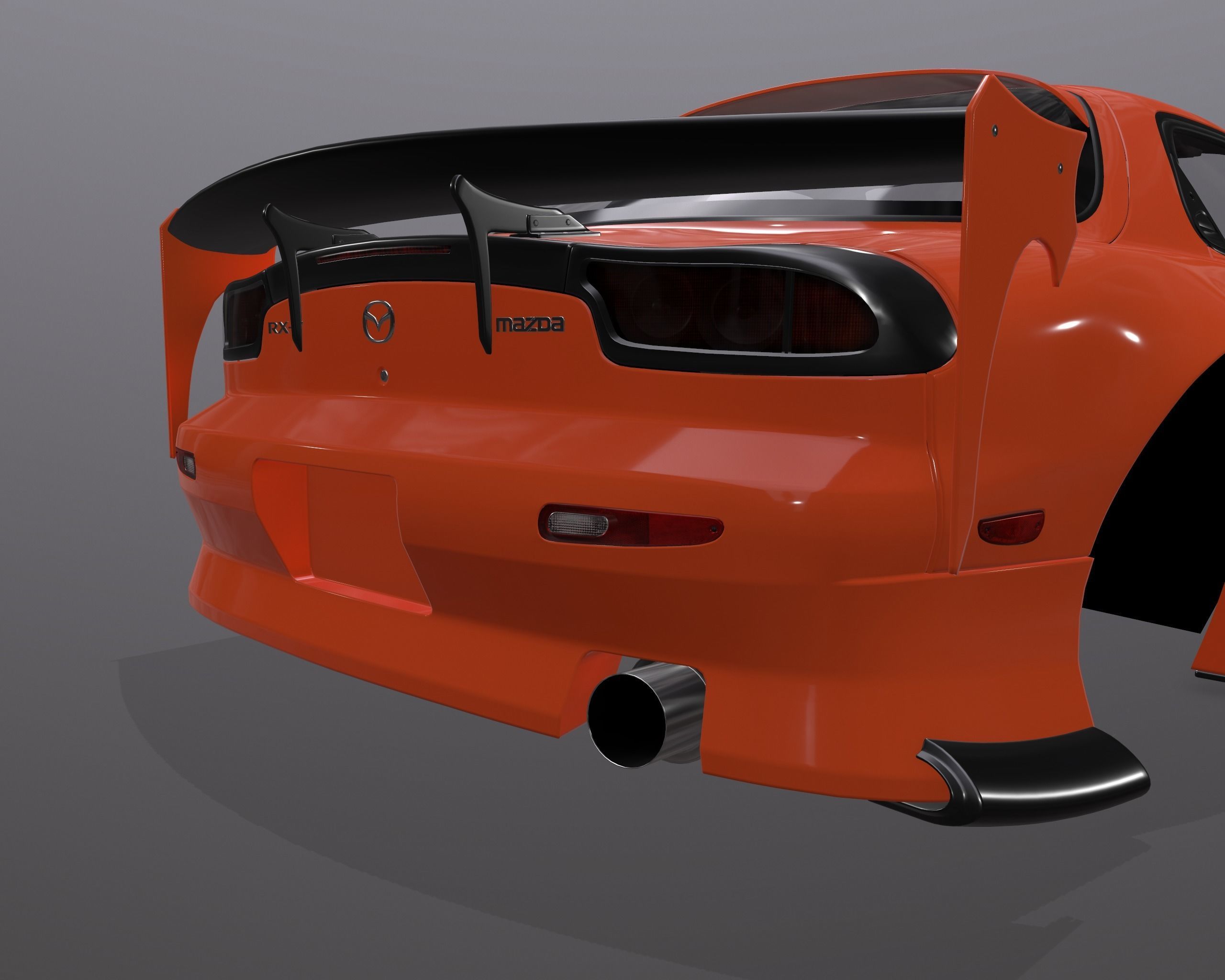 3D model Mazda RX-7 FD3s BN-Sports bodykit VR / AR / low-poly | CGTrader