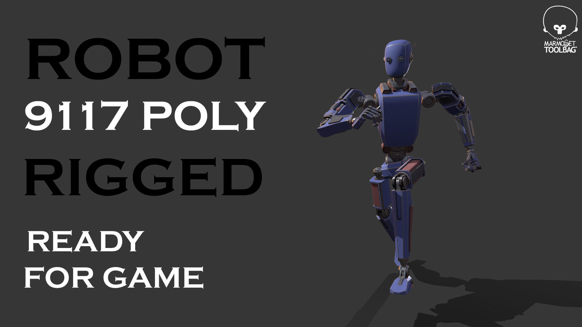 robot free VR / AR / low-poly 3D model rigged | CGTrader
