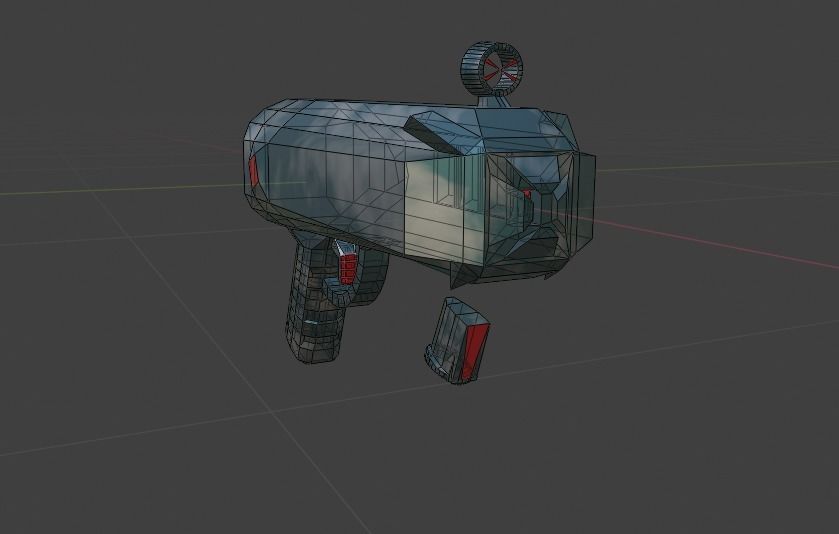 3D model Futuristic Blaster VR / AR / low-poly | CGTrader