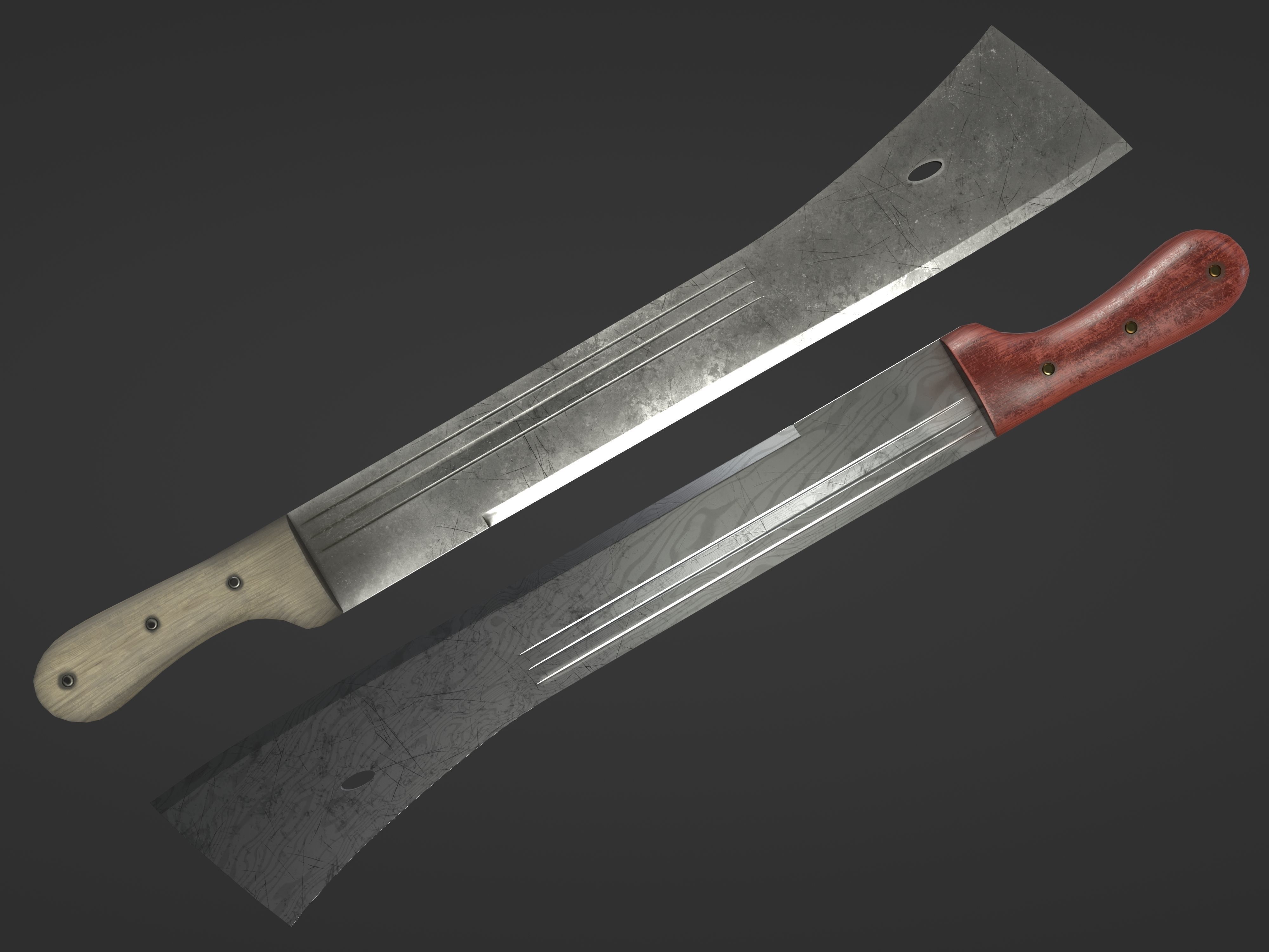 3D model Machete Collection VR / AR / low-poly | CGTrader