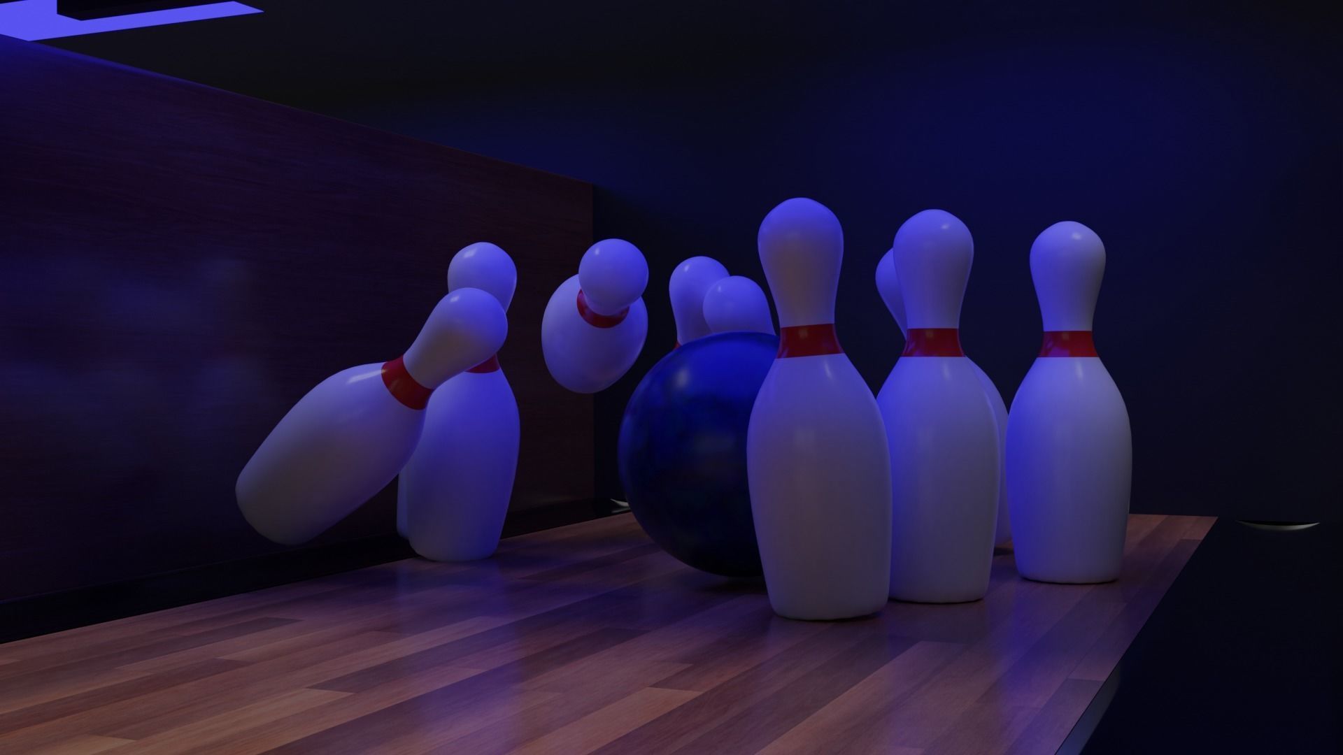 Bowling animation 3D model animated | CGTrader