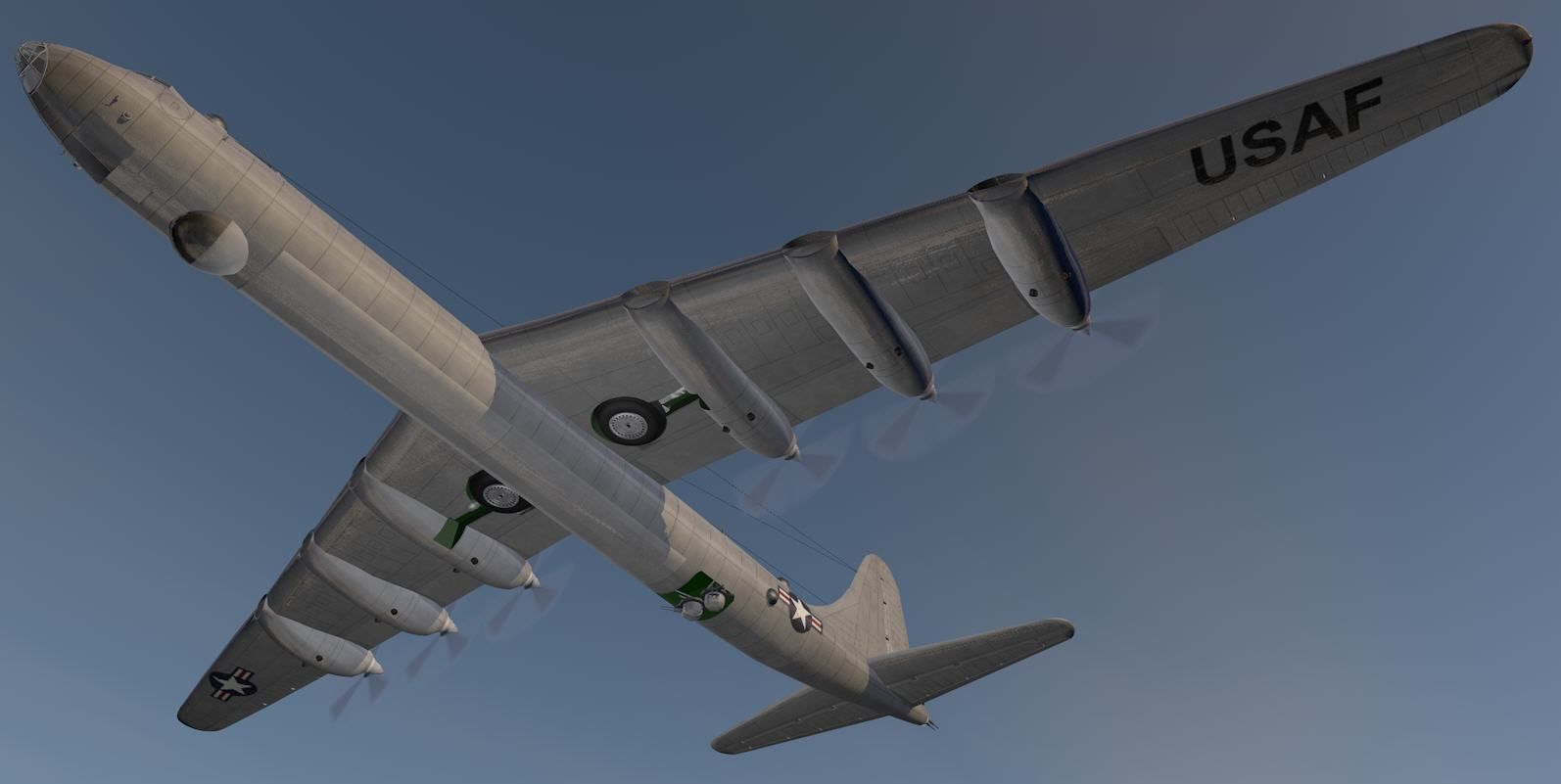 Convair XB-36 Peacemaker 3D model | CGTrader