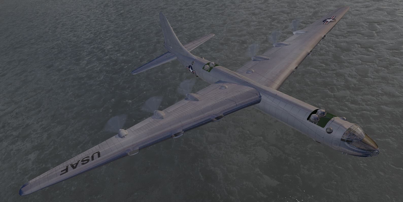 Convair XB-36 Peacemaker 3D model | CGTrader