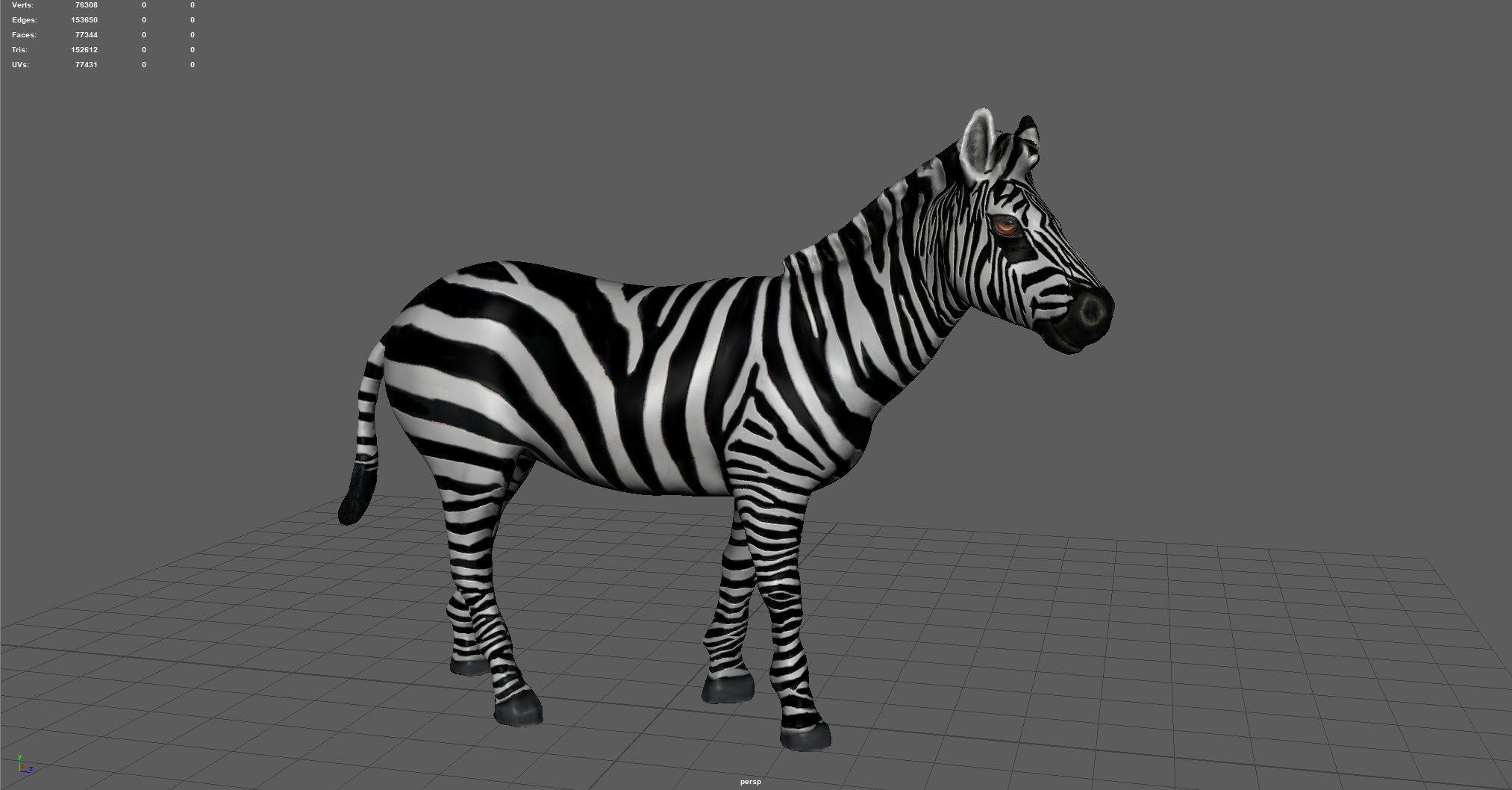 3D model ZEBRA VR / AR / low-poly | CGTrader
