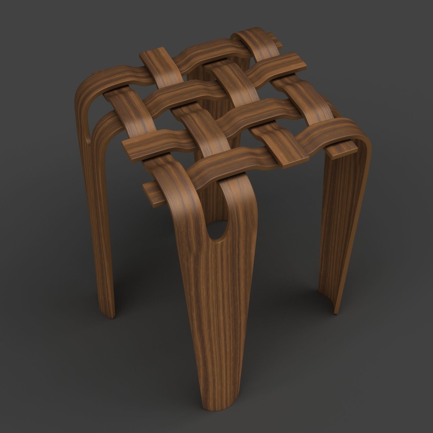 Weave Stool 3D model | CGTrader