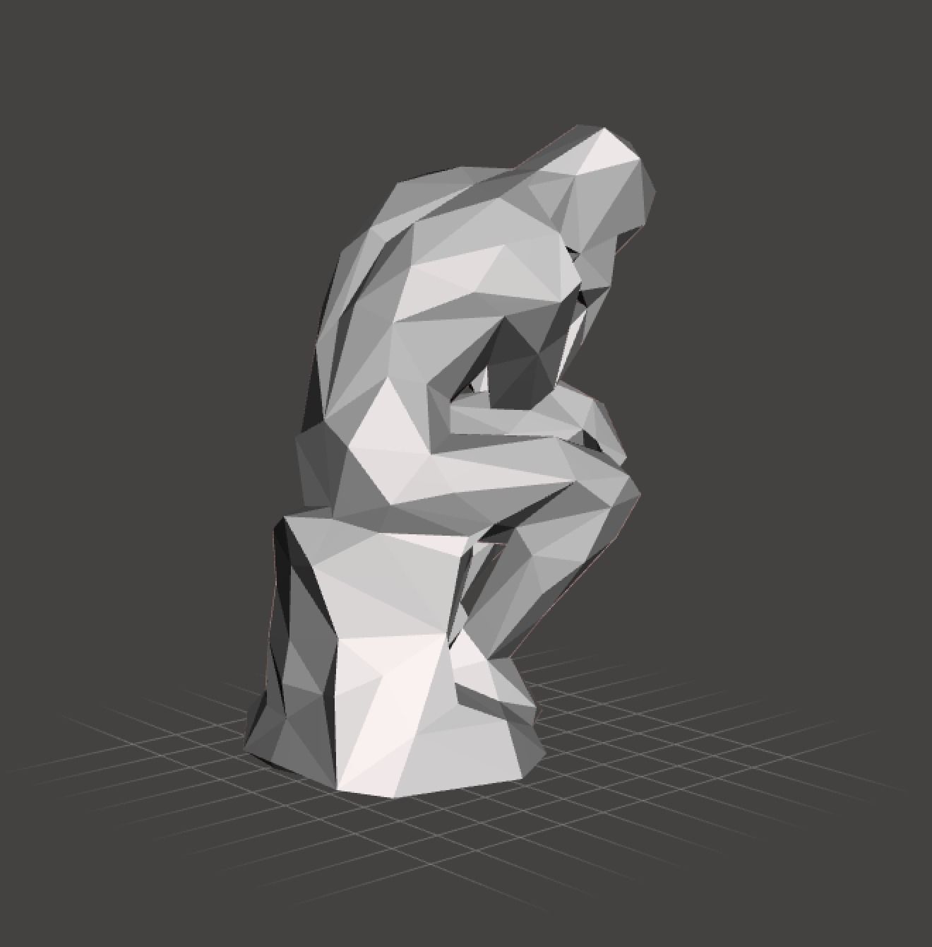 Printable The Thinker Beauty Style 3D model 3D printable | CGTrader