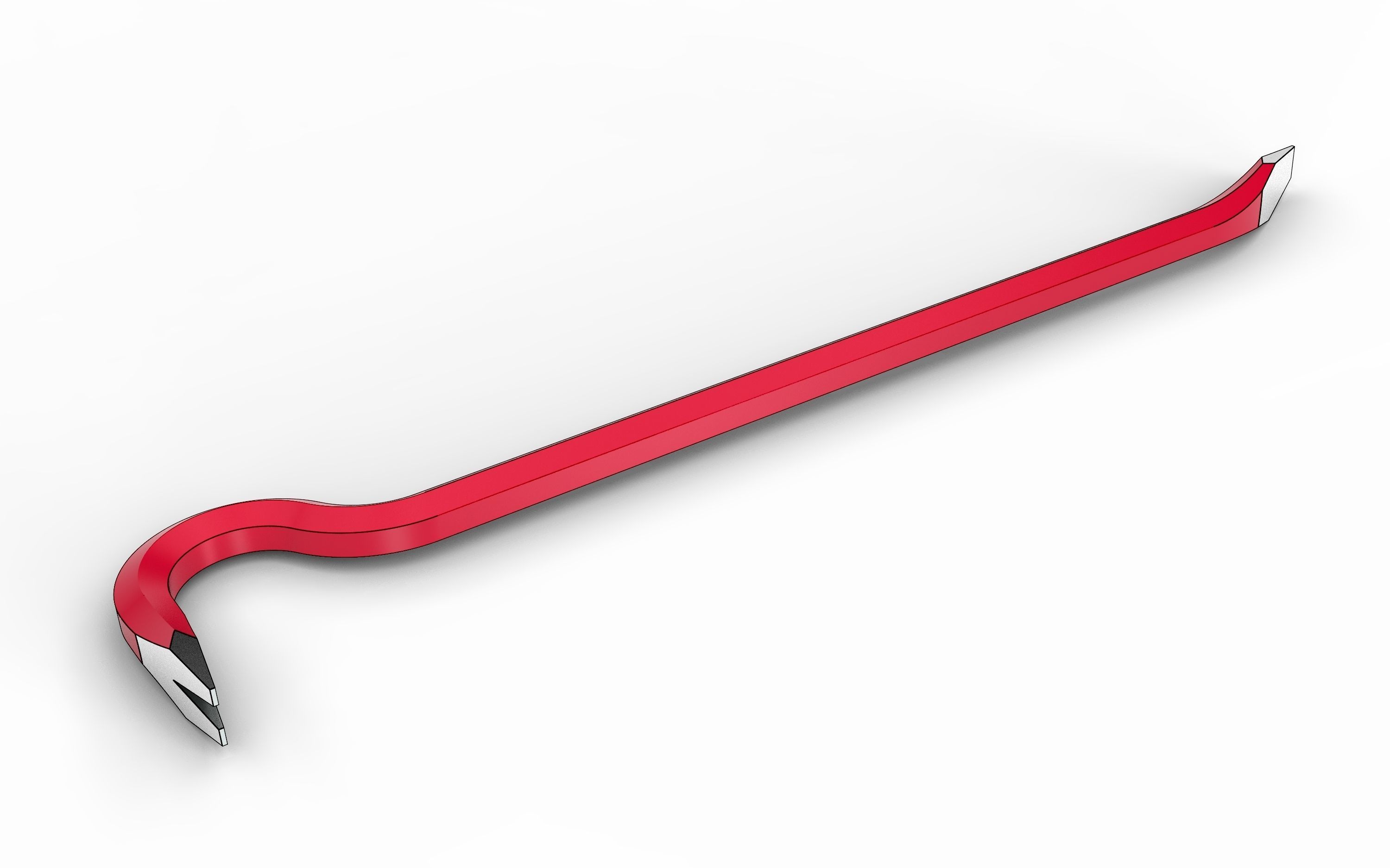 Crowbar metal hook 3D model | CGTrader