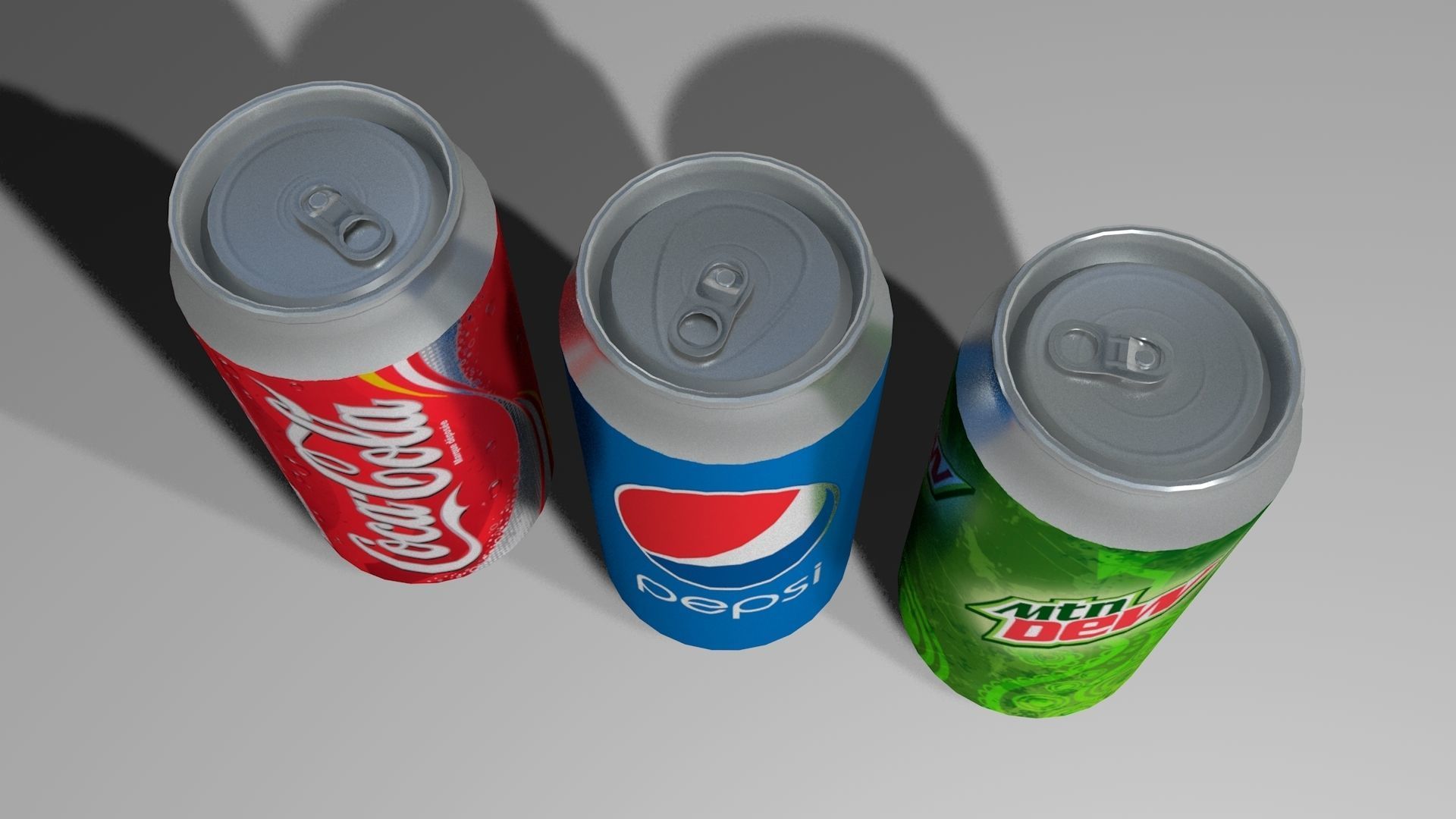 3x 3D Cans 3D model | CGTrader
