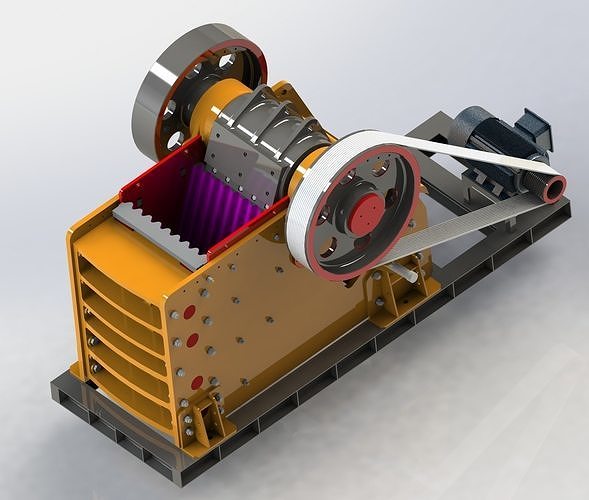 PE 1200x1600 JAW CRUSHER 3D model | CGTrader