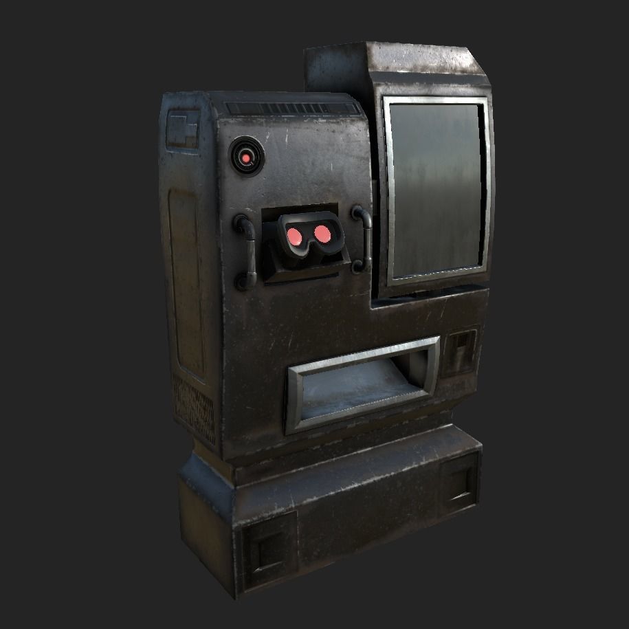 3D model Cyberpunk Vending machine VR / AR / low-poly | CGTrader