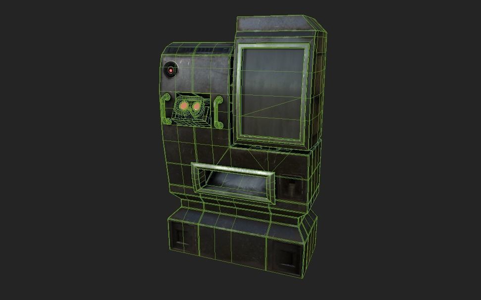 3D model Cyberpunk Vending machine VR / AR / low-poly | CGTrader