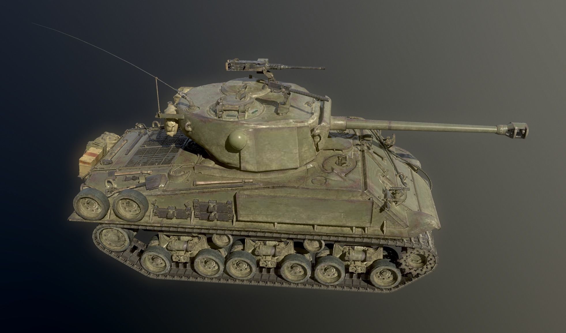 America M4 Sherman Medium Tank USA 3D model | CGTrader