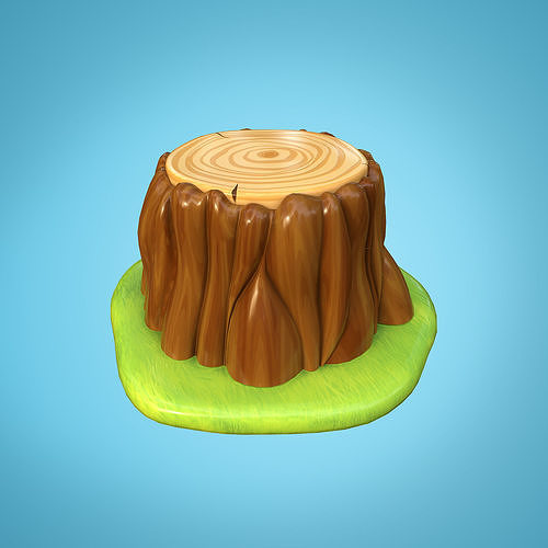 Stump 3D model | CGTrader
