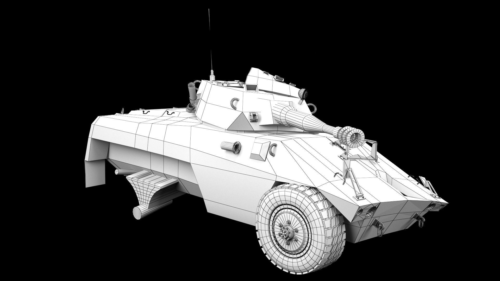damaged EE-9 Cascavel tank free VR / AR / low-poly 3D model | CGTrader