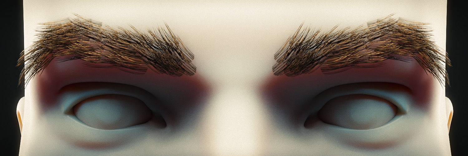 3D model Eyebrows Low Poly 3 VR / AR / low-poly | CGTrader