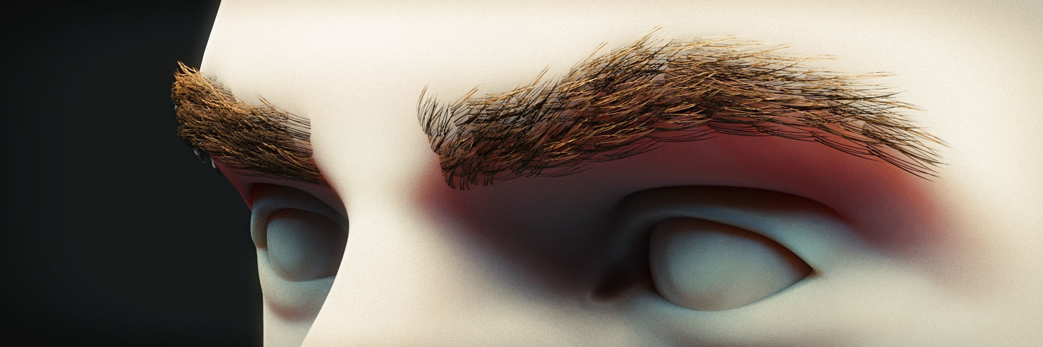 3D model Eyebrows Low Poly 5 VR / AR / low-poly | CGTrader