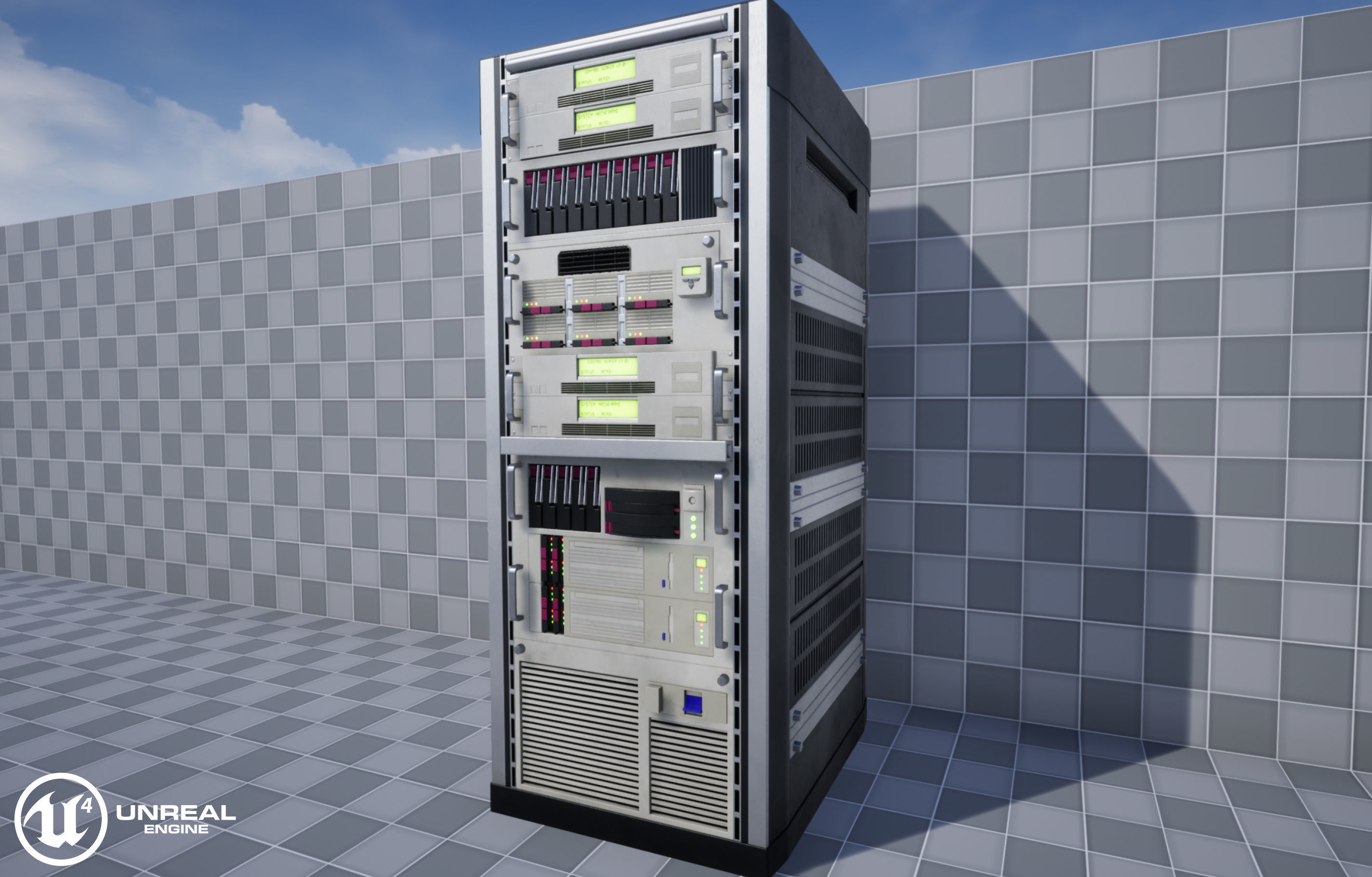 3D model Mainframe VR / AR / low-poly | CGTrader