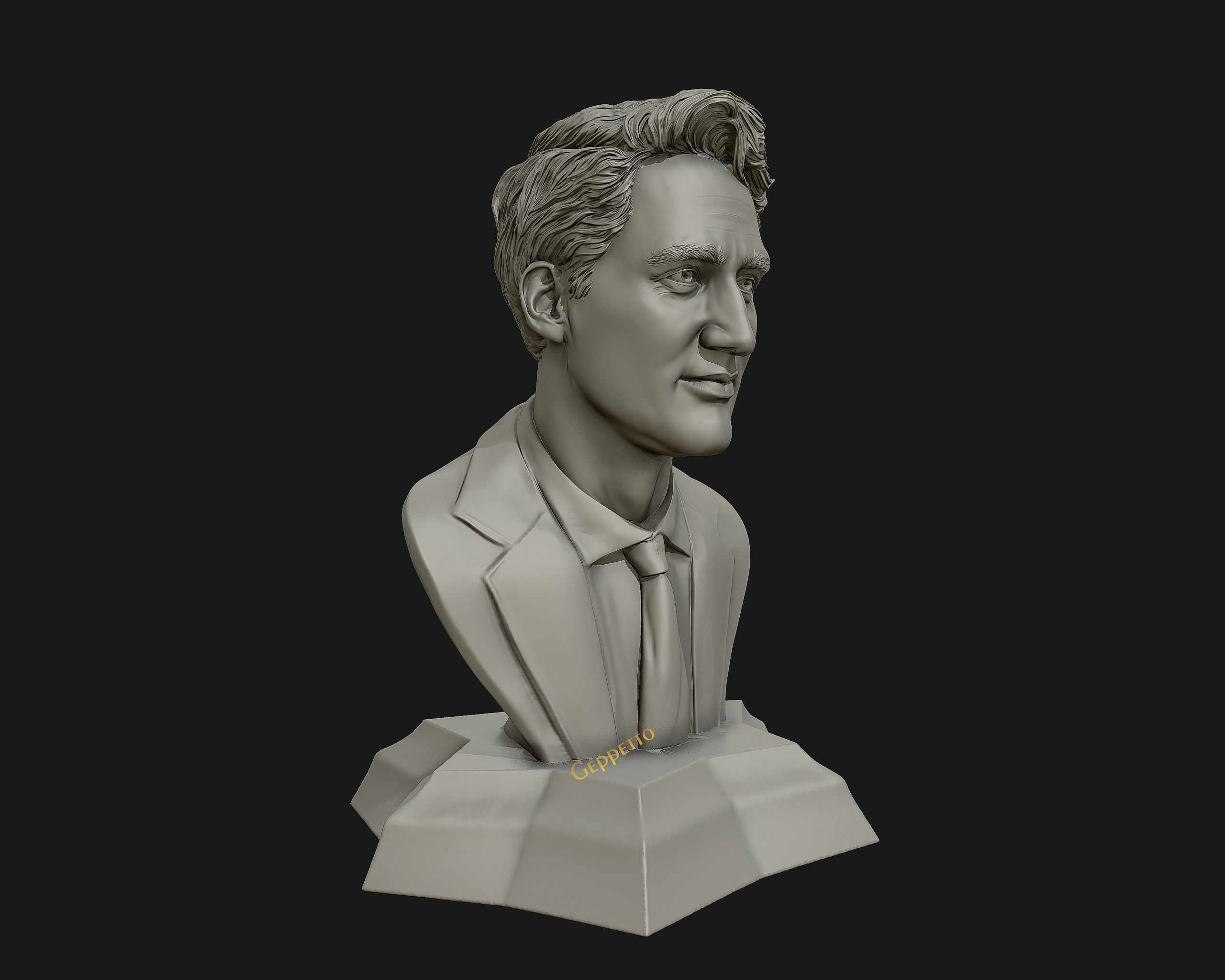 Justin Trudeau 3D portrait Ready to 3D print 3D model 3D printable ...
