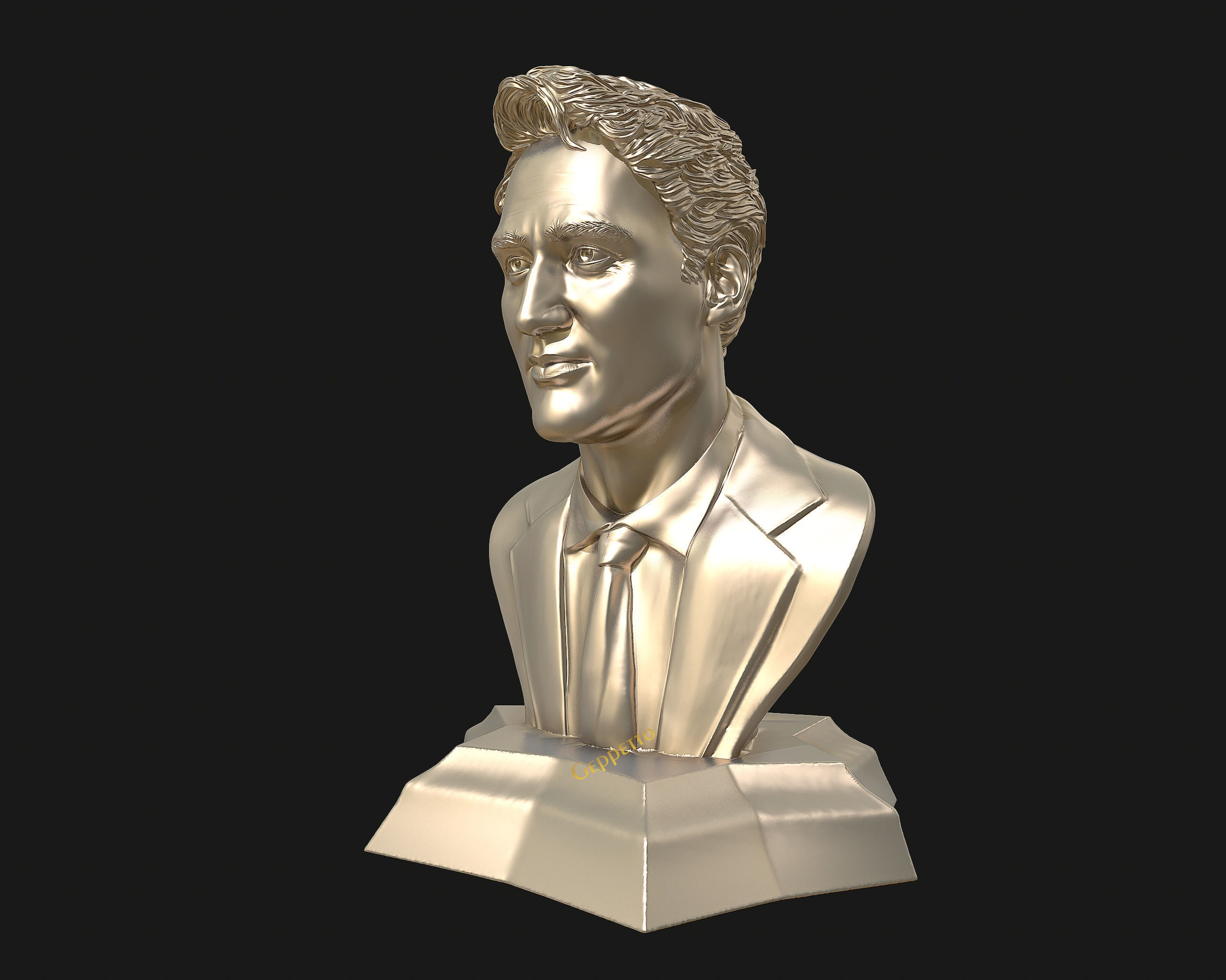 Justin Trudeau 3D portrait Ready to 3D print 3D model 3D printable ...