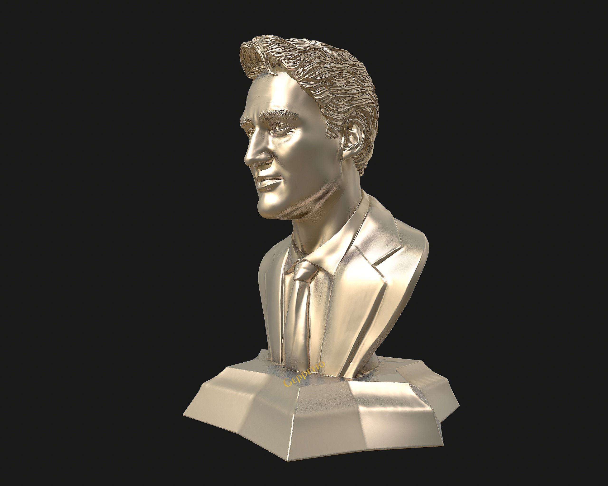 Justin Trudeau 3D portrait Ready to 3D print 3D model 3D printable ...