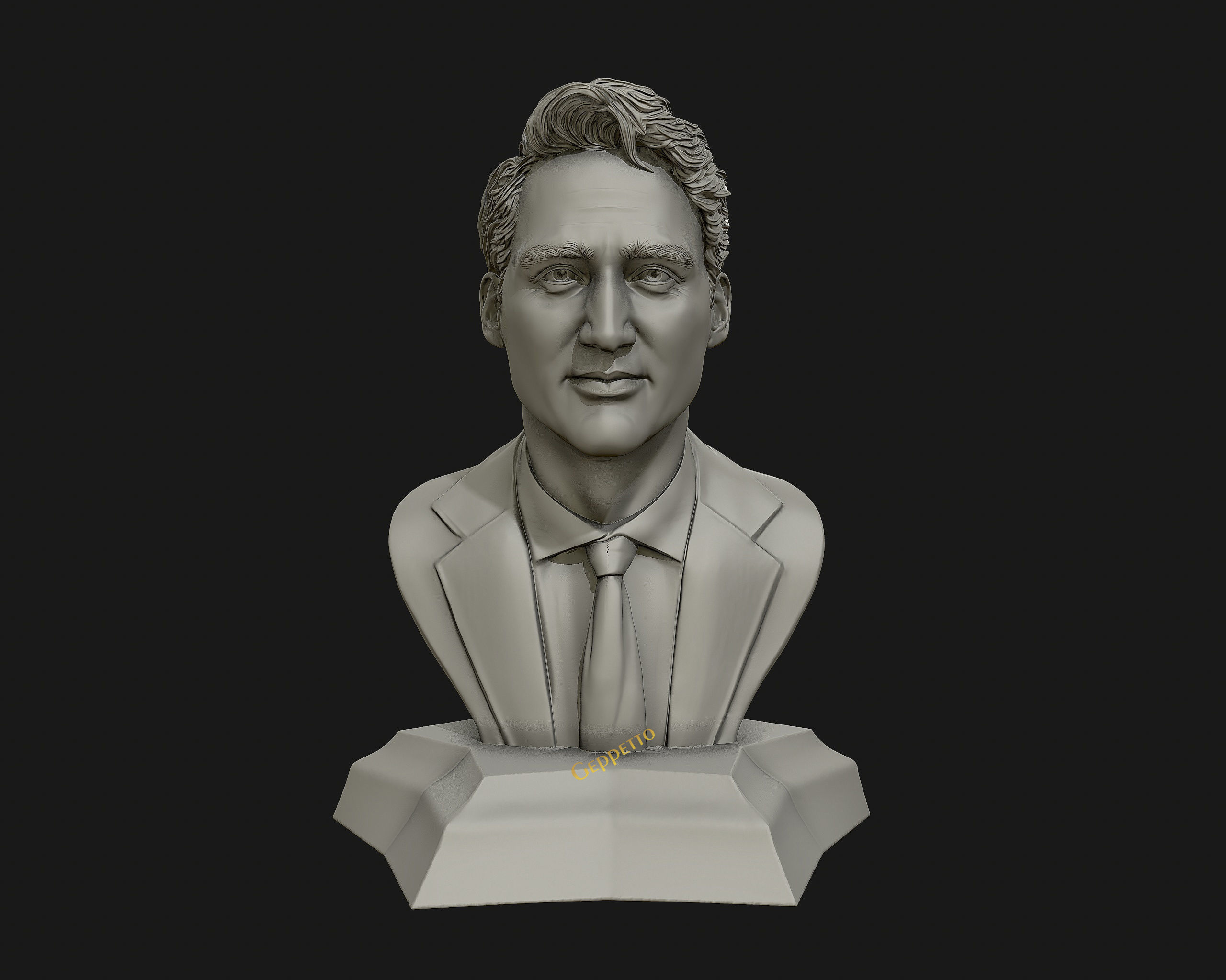 Justin Trudeau 3D portrait Ready to 3D print 3D model 3D printable ...