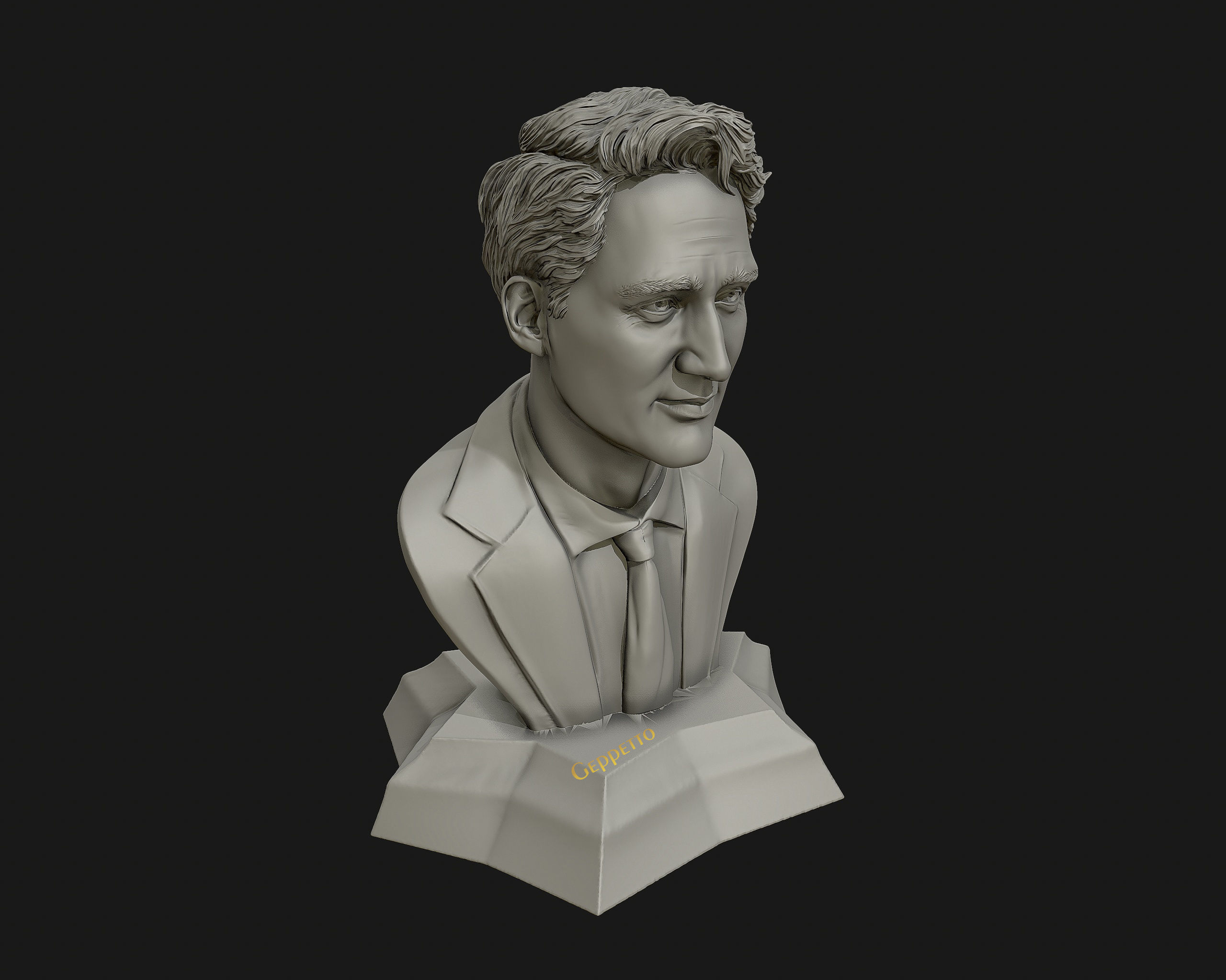 Justin Trudeau 3D portrait Ready to 3D print 3D model 3D printable ...